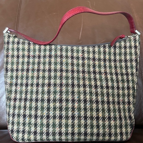 kate spade | Bags | Vintage Kate Spade Tweed Shoulder Bag Made In Italy ...